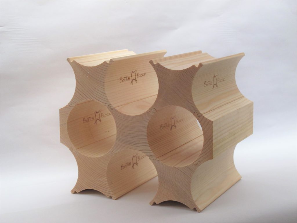 Bottle Blocks - Stackable Wooden Wine Racks